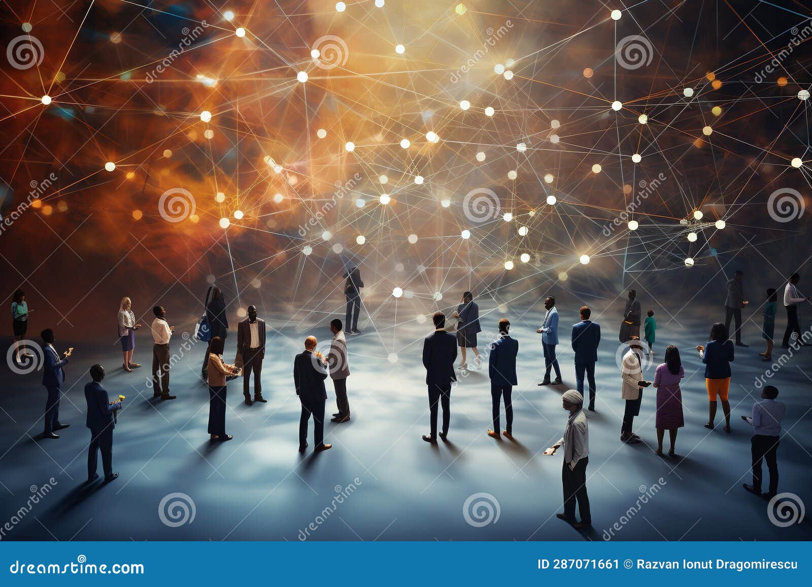 Connected Networks: Visualizing the Power of People Networking. Ai ...