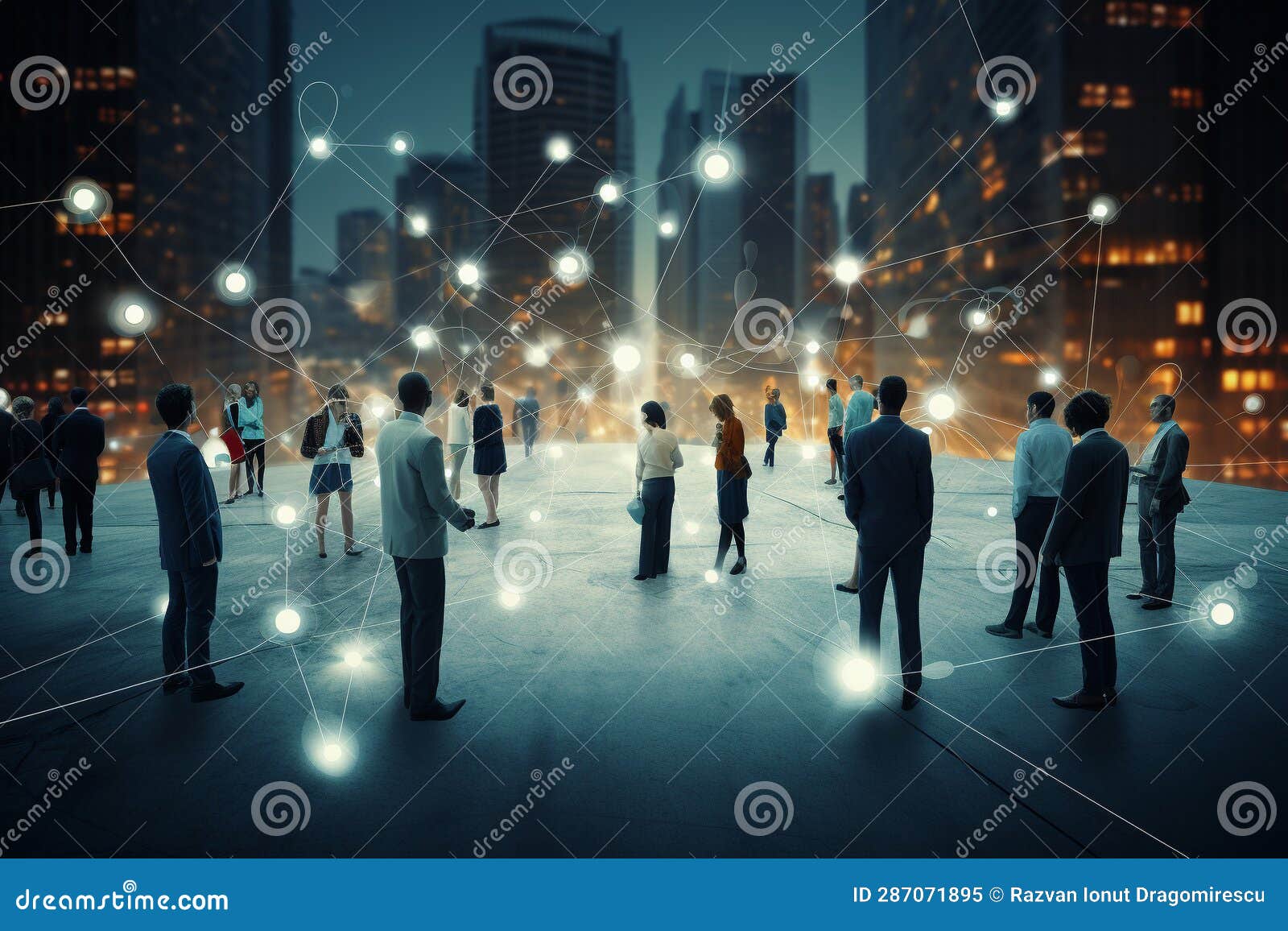 Connected Networks: Visualizing the Power of People Networking. Ai ...