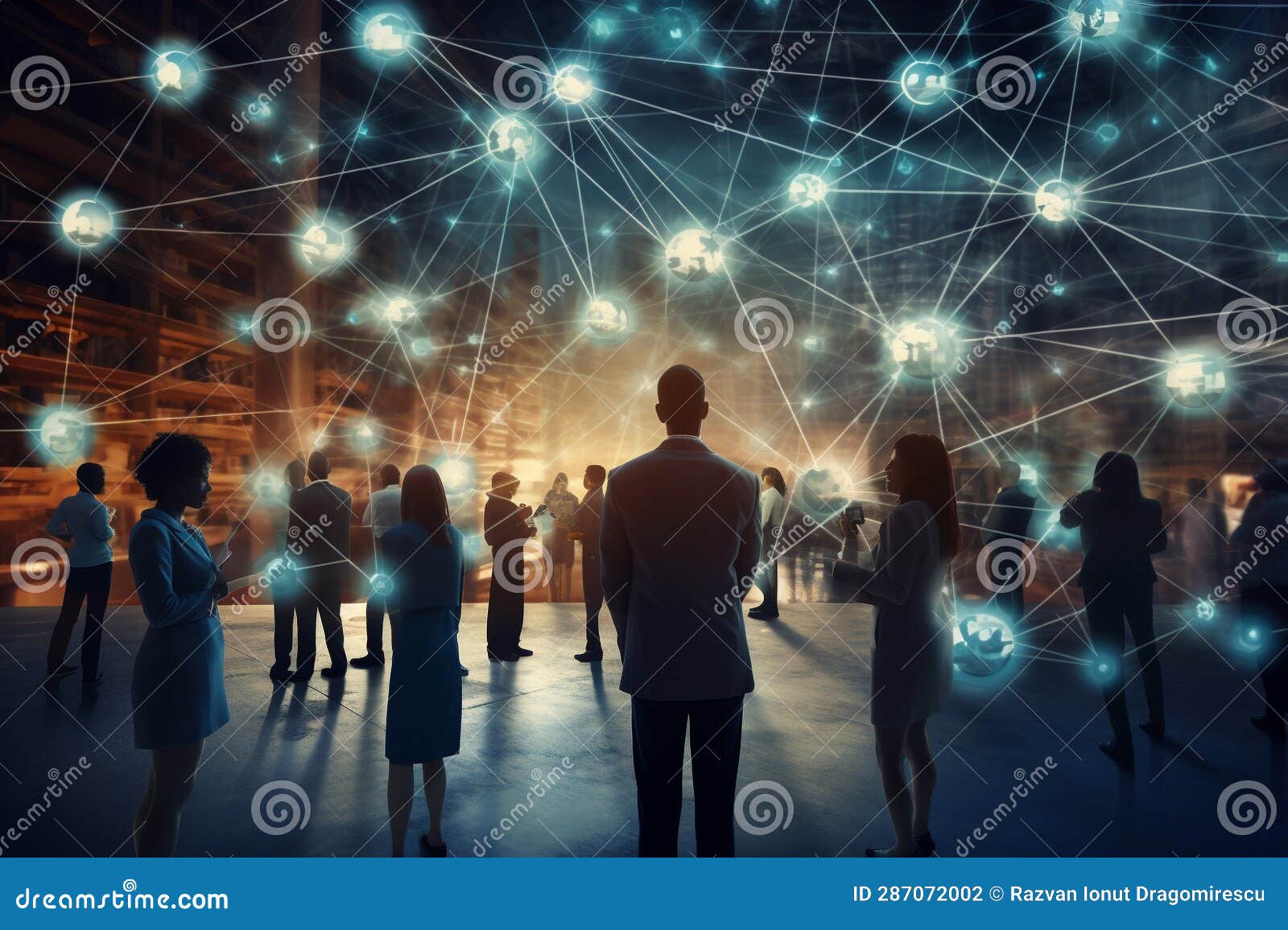 Connected Networks: Visualizing the Power of People Networking. Ai ...