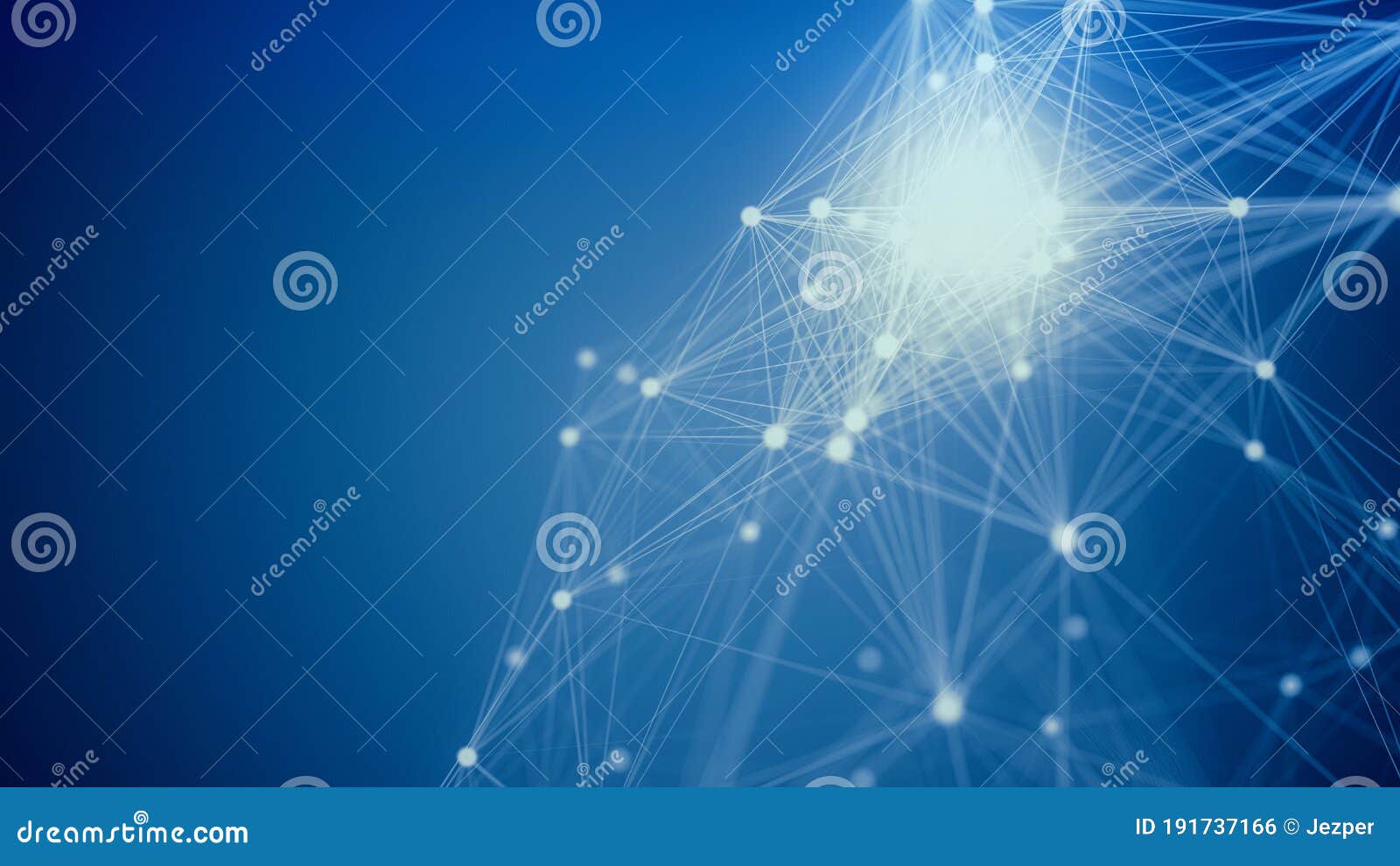 Connected Nodes Network Background Stock Illustration - Illustration of ...