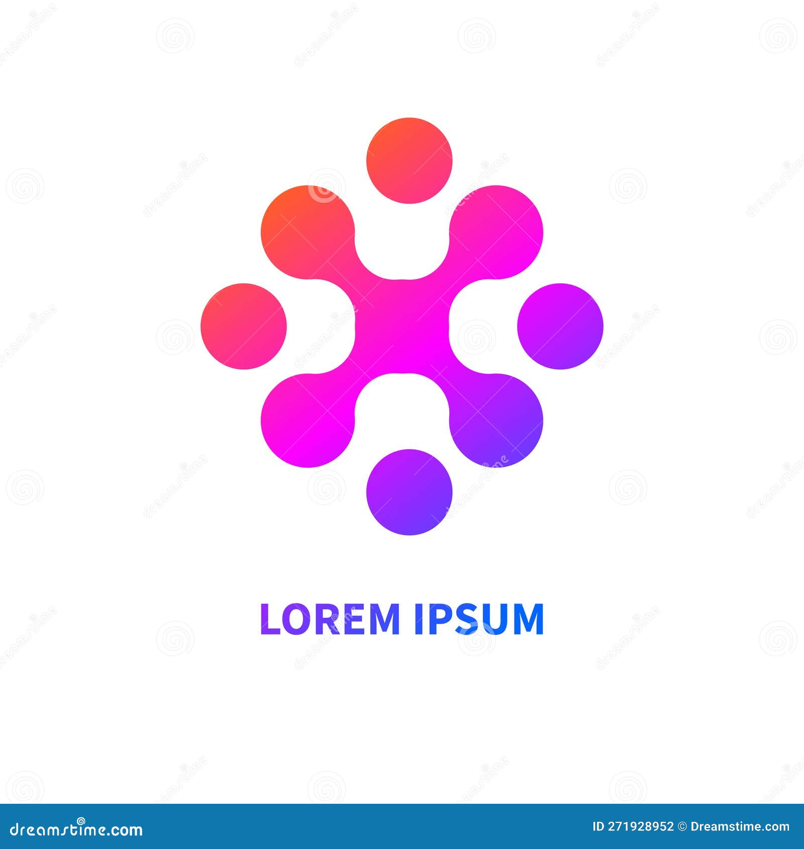 Connected people logo stock vector. Illustration of friendship - 271928952