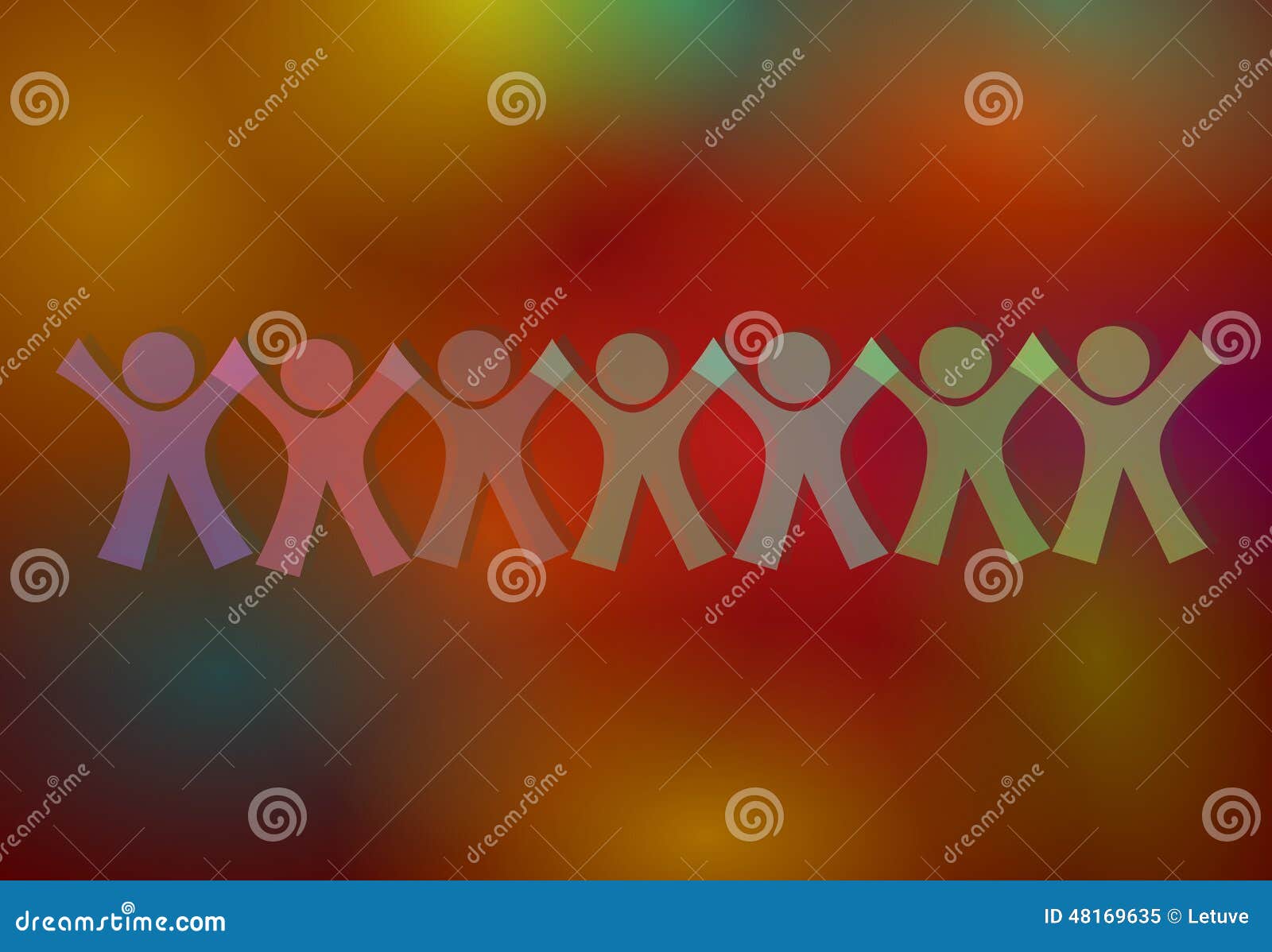 Connected people symbols stock image. Image of hands - 48169635