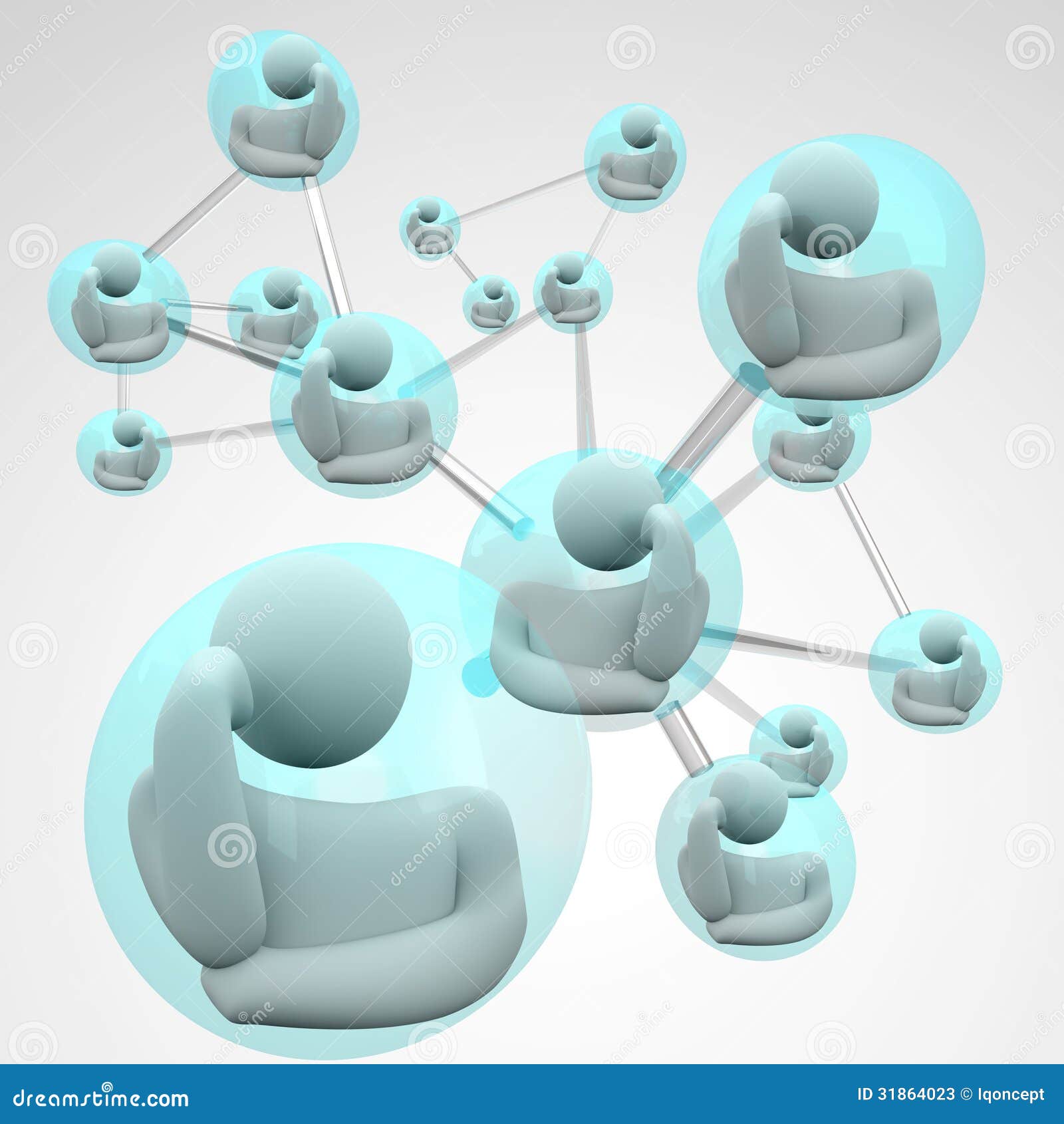 Connected People Team Brainstorming Solution To Problem Stock ...