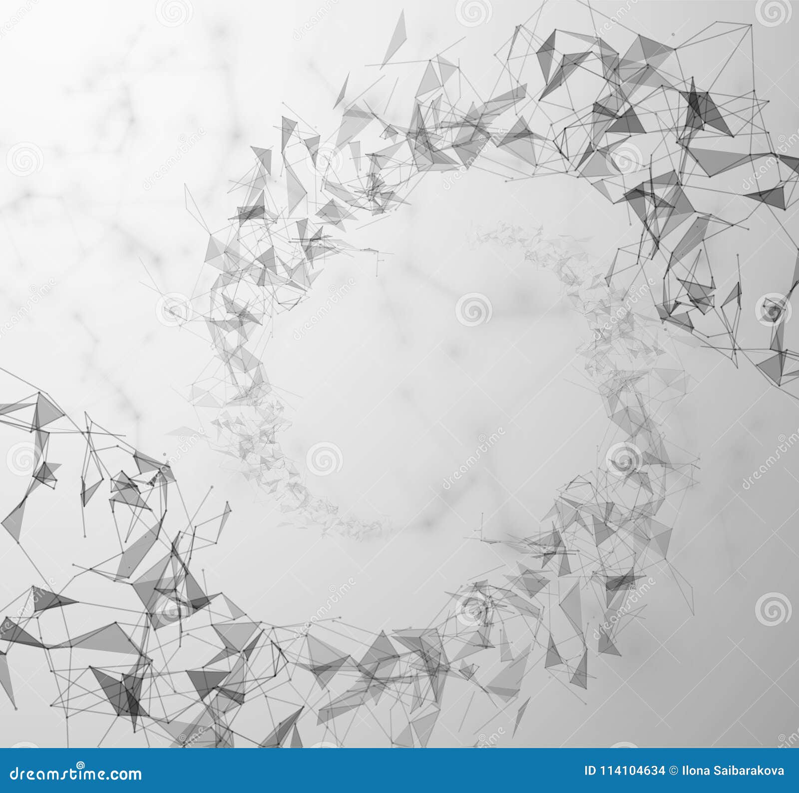 Polygon Connection Technology Background. Vector EPS10. Stock Vector ...