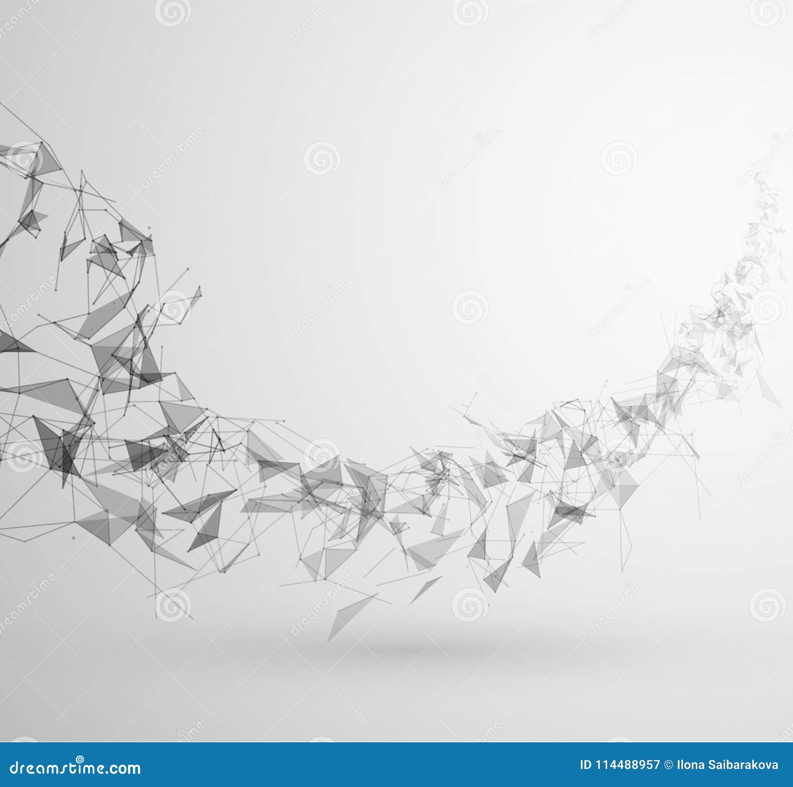 Polygon Connection Technology Background. Vector EPS10. Stock Vector ...
