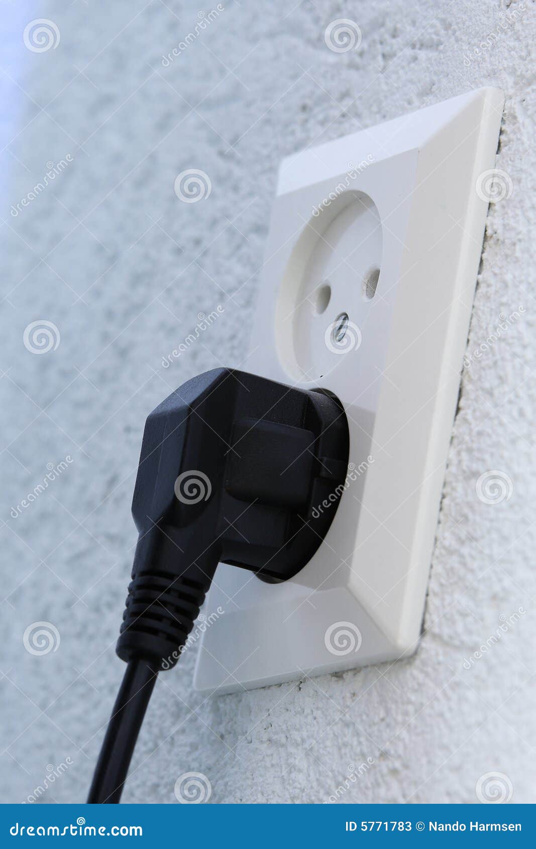 Connected power cord stock image. Image of power, socket - 5771783