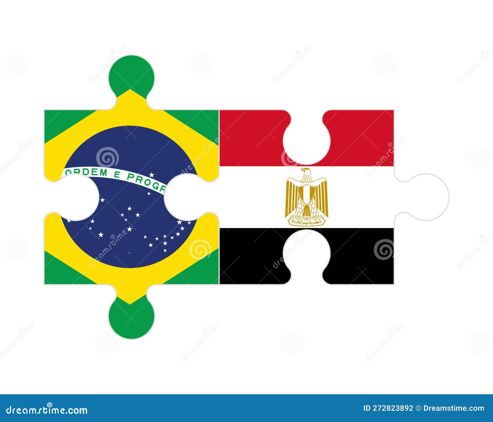 Puzzle of Flags of Brazil and Egypt, Vector Stock Vector - Illustration ...