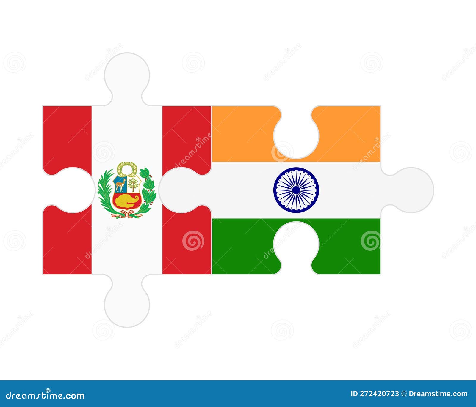Puzzle of Flags of Peru and India, Vector Stock Vector - Illustration ...