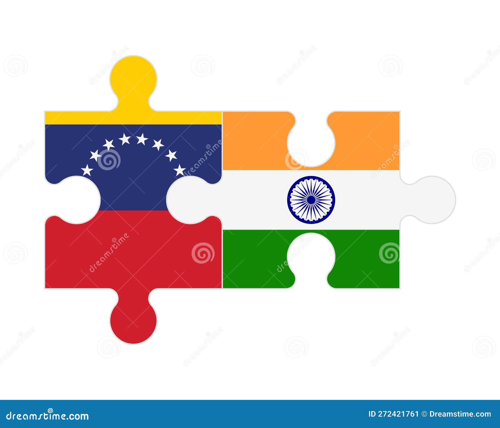 Puzzle of Flags of Venezuela and India, Vector Stock Vector ...