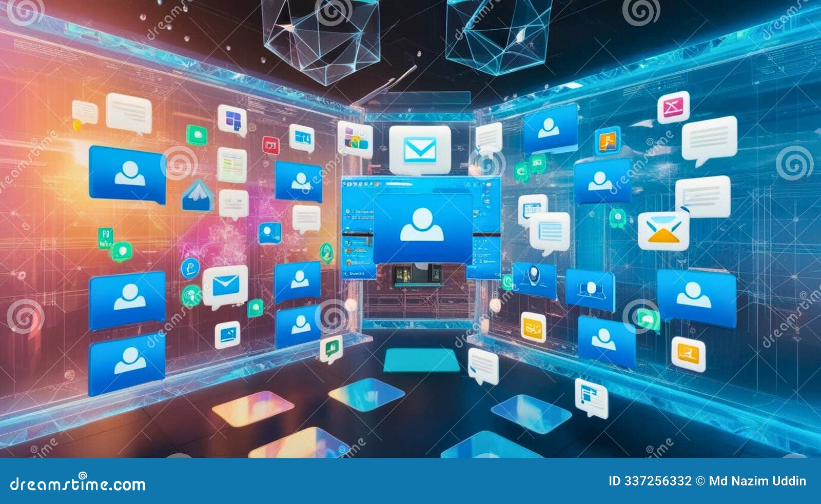 Connected Realities: the Future of Virtual Workspaces Stock ...