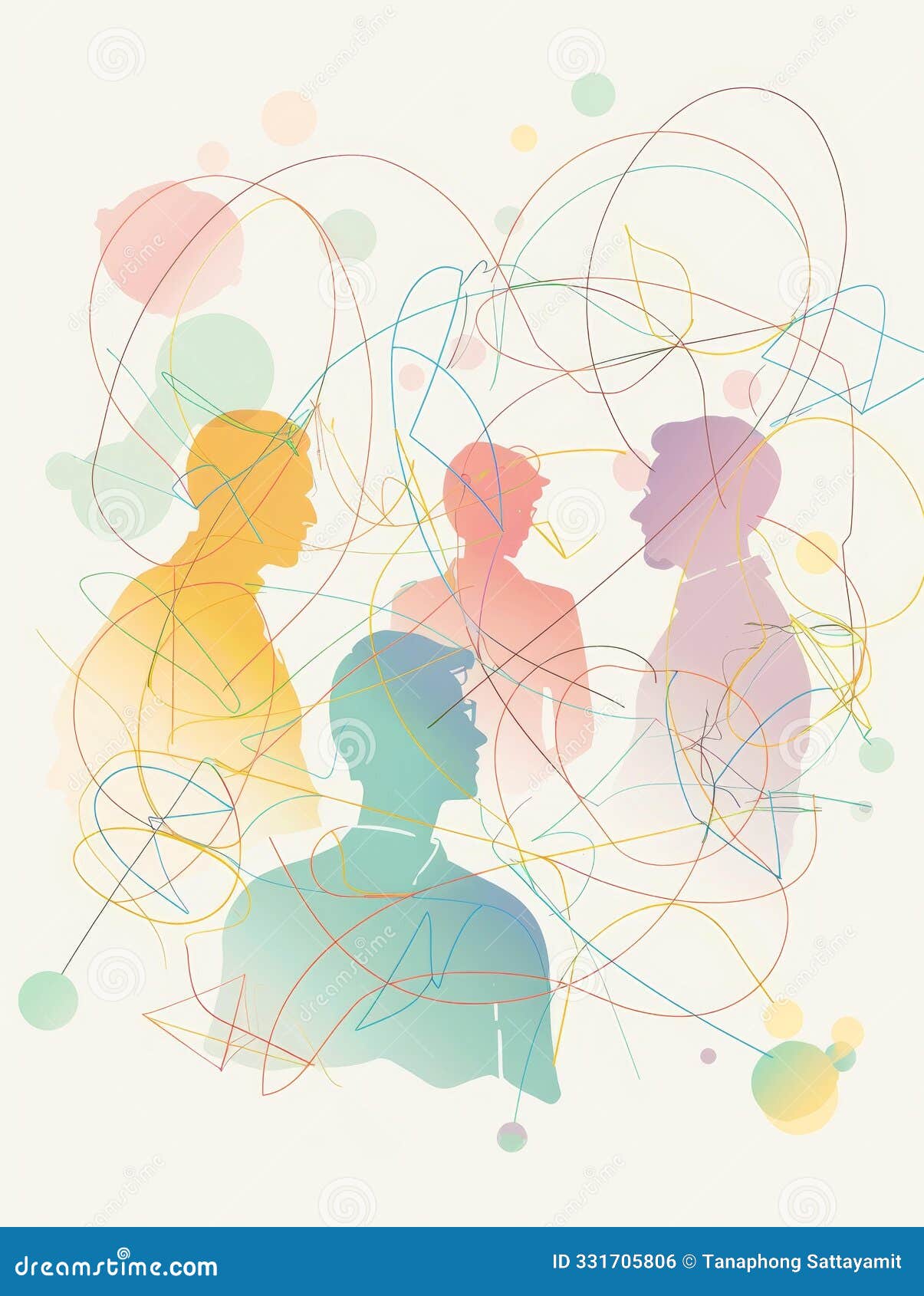 Connected Silhouettes a Symbolic Representation of Modern Relationships ...