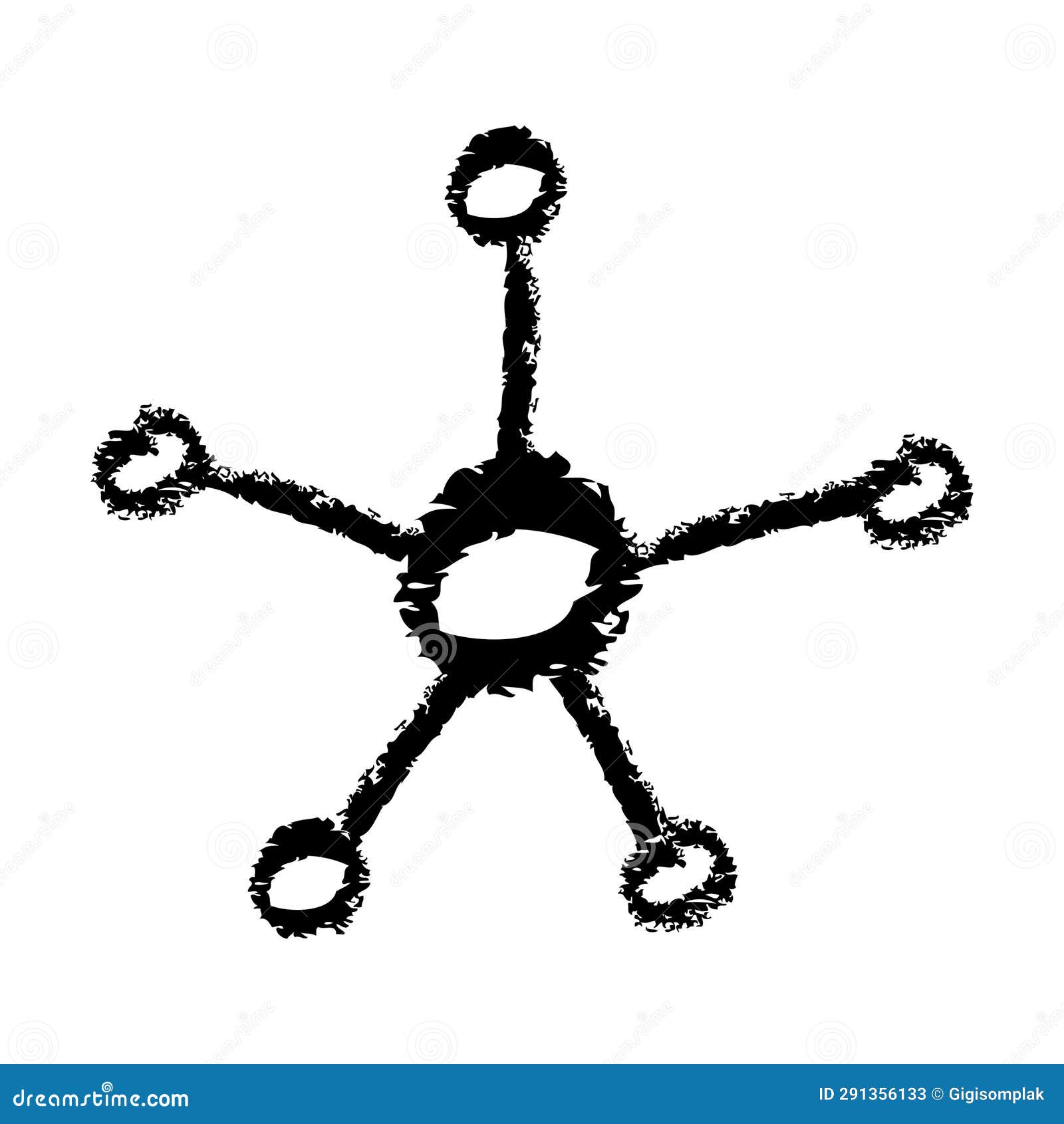 Simple Connect, Crayon Hand Draw Sketch Doodle Stock Vector ...