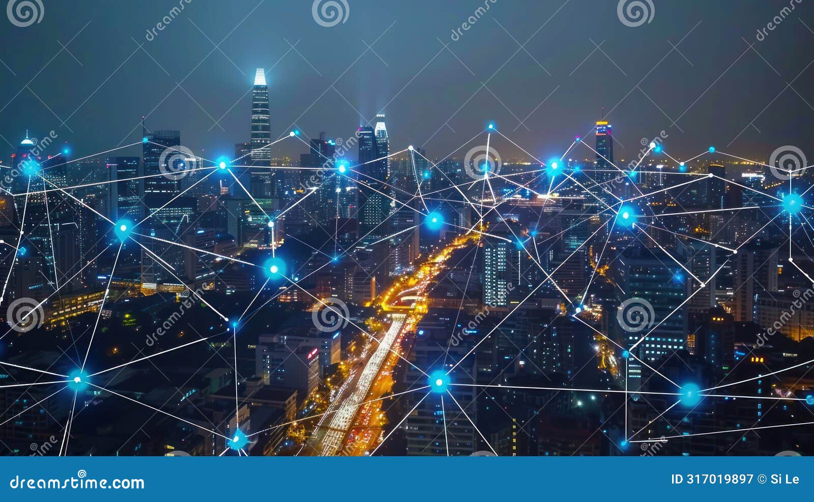 Connected Skyline: Smart City with IoT Network and Digital Graphics ...