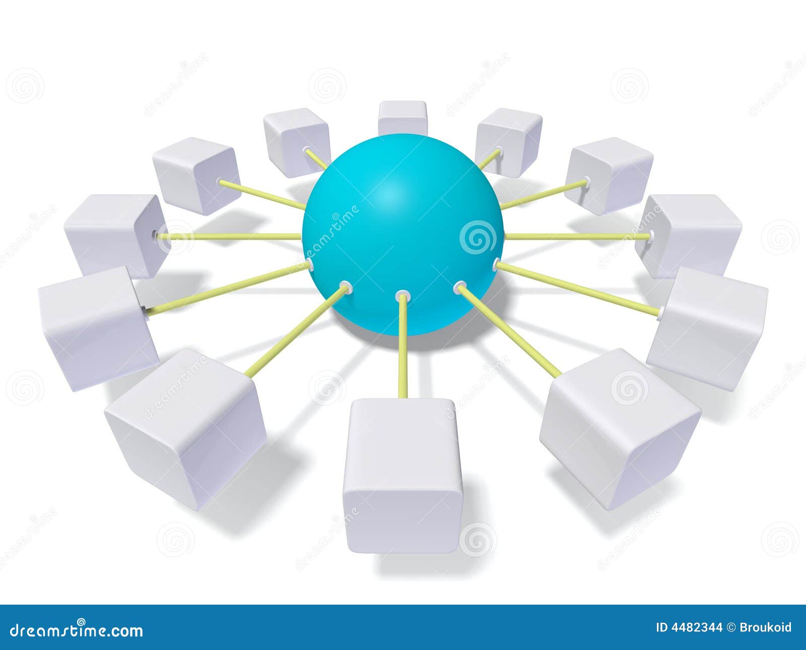 Connected sphere stock illustration. Illustration of thought - 4482344