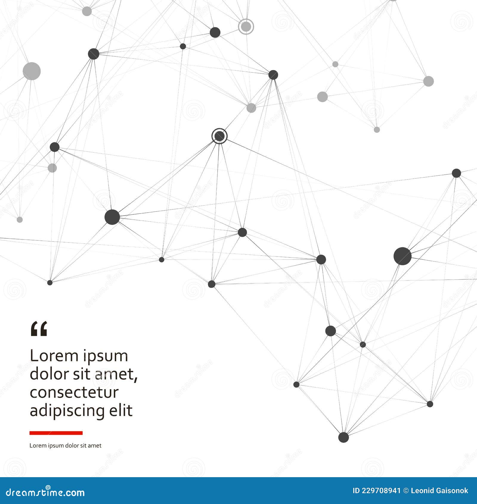 Connected Structure Lines and Dots. Medical, Technology, Chemistry ...