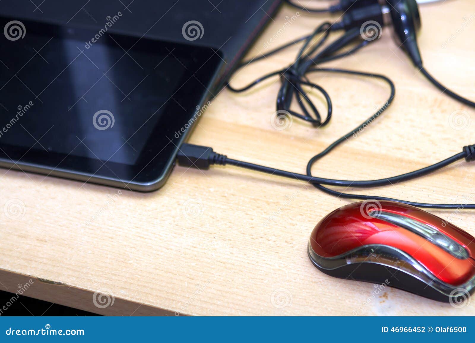 Connected tablet stock photo. Image of connector, connection - 46966452