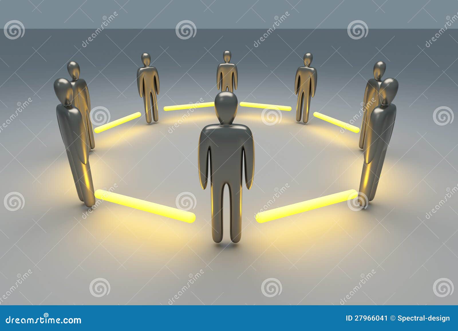 Connected Team stock illustration. Illustration of friendship - 27966041