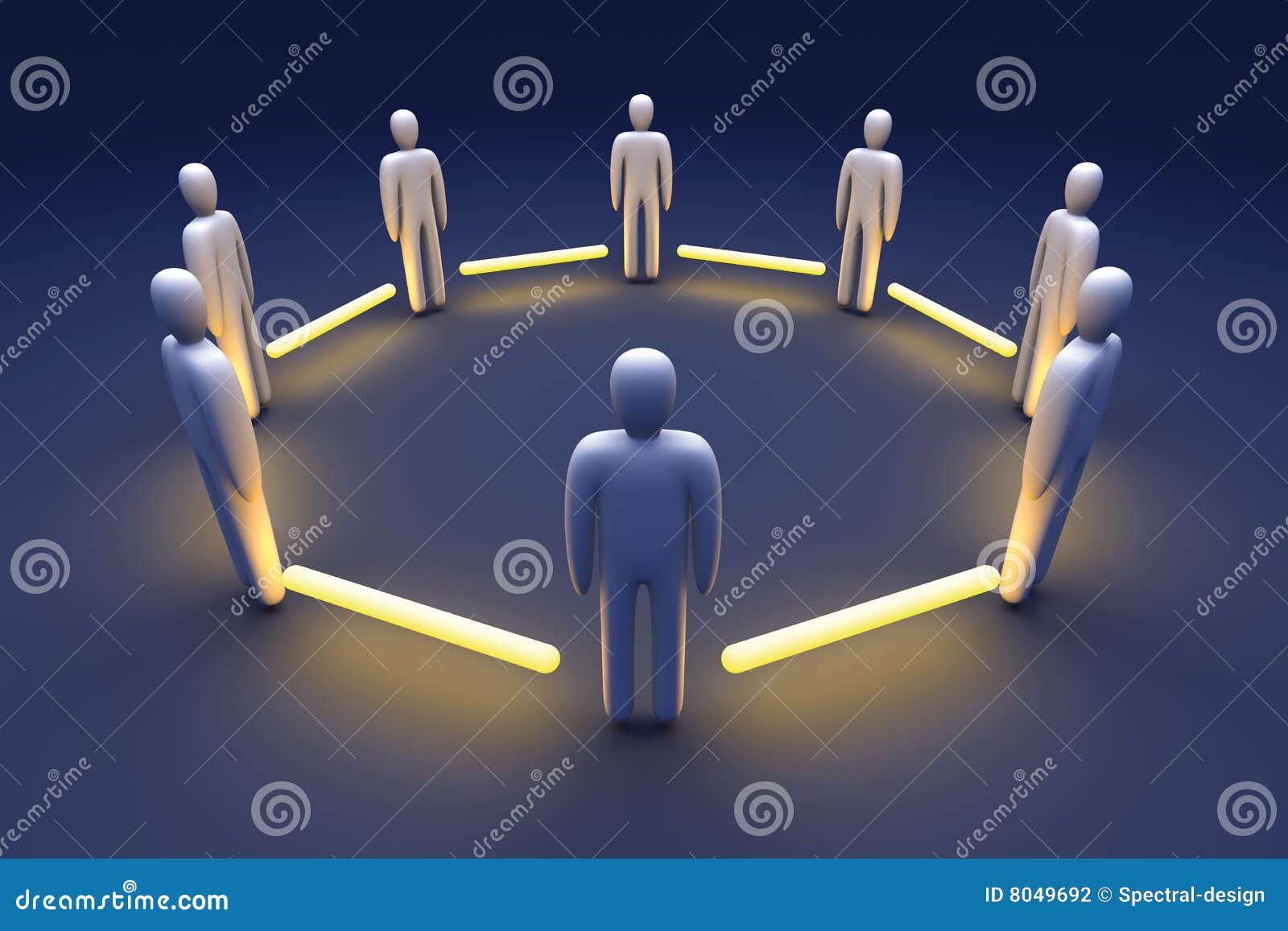 Connected Team stock illustration. Illustration of communication - 8049692
