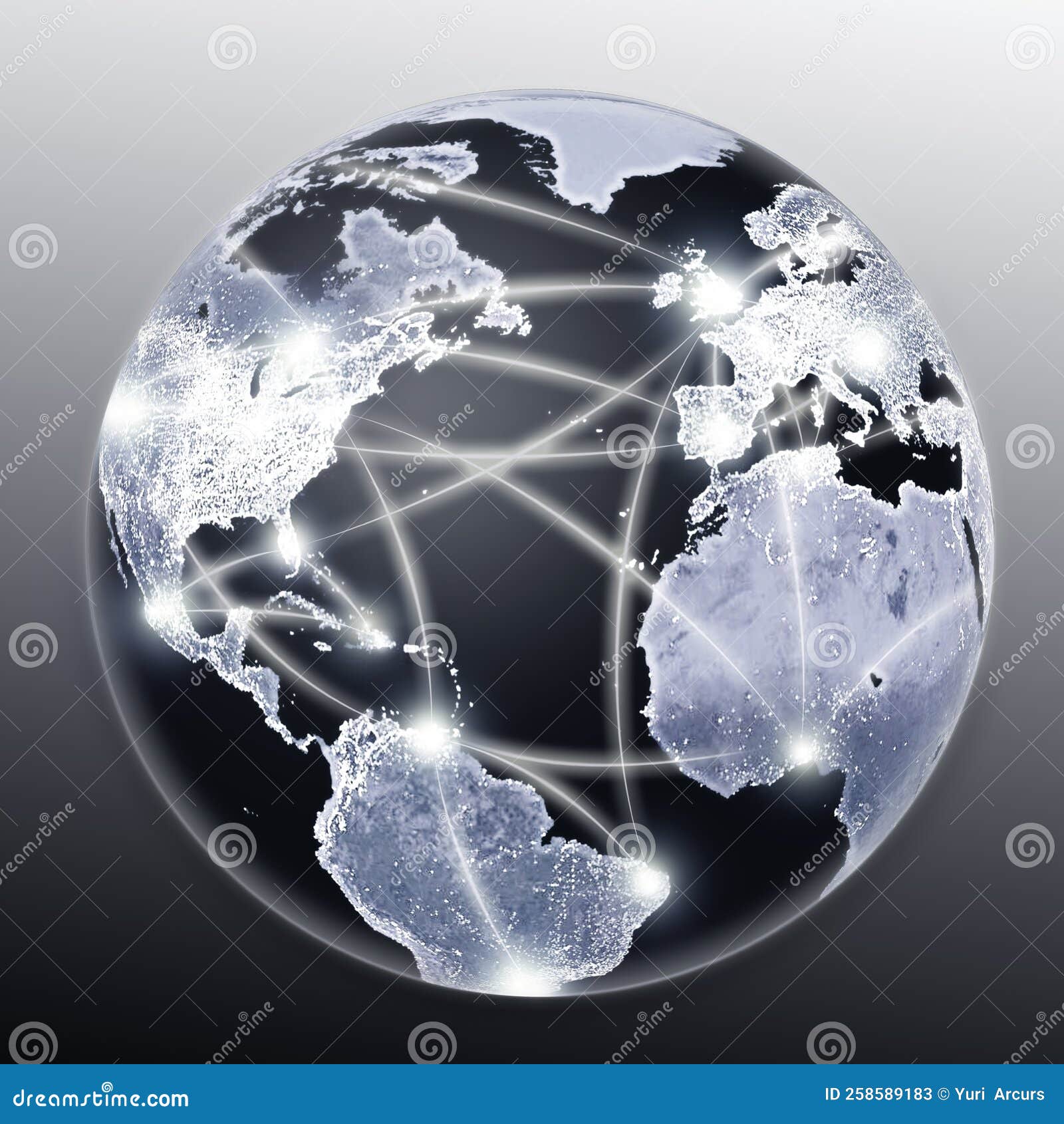 Connected Throughout the World. a Conceptual Image of Inter-world ...