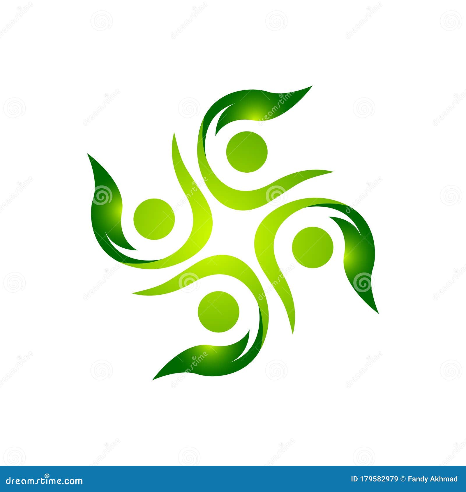 Connected Unity Green People Community Logo Design Vector Illustrations ...