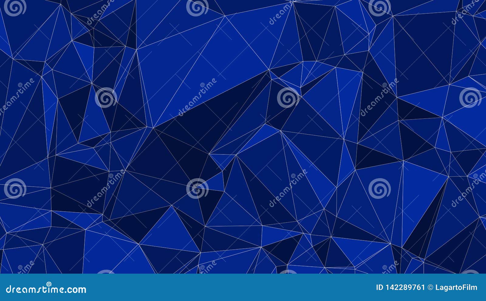 Connected Vector Abstract Dark Blue Triangles Shapes Lines Stock Vector ...