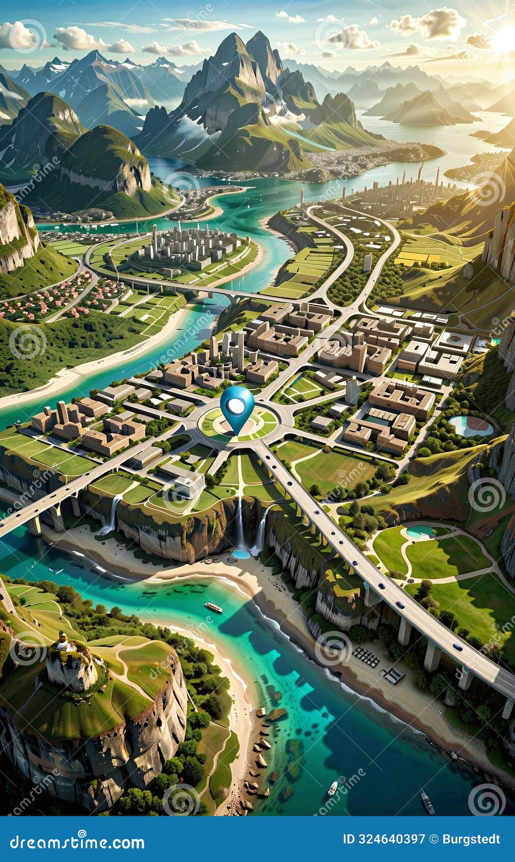 Connected Waymarks or Highlighted Points, Show the Way To the Desired ...