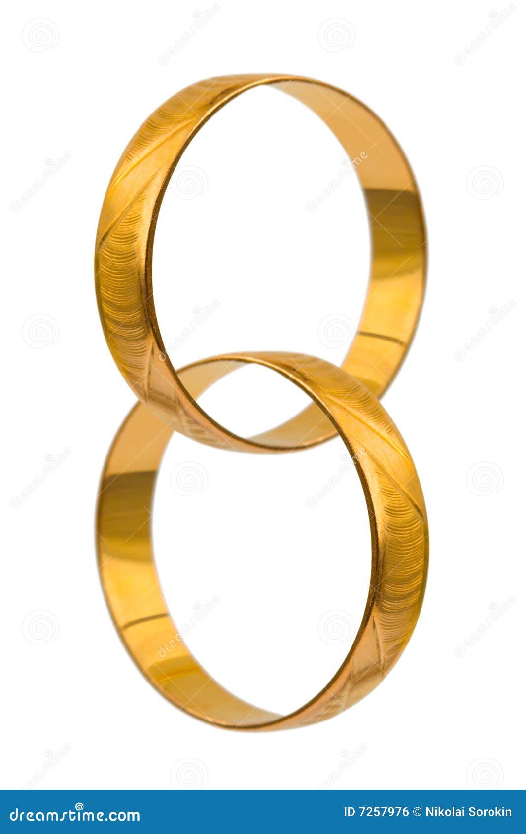 Connected wedding rings stock photo. Image of oath, gift - 7257976