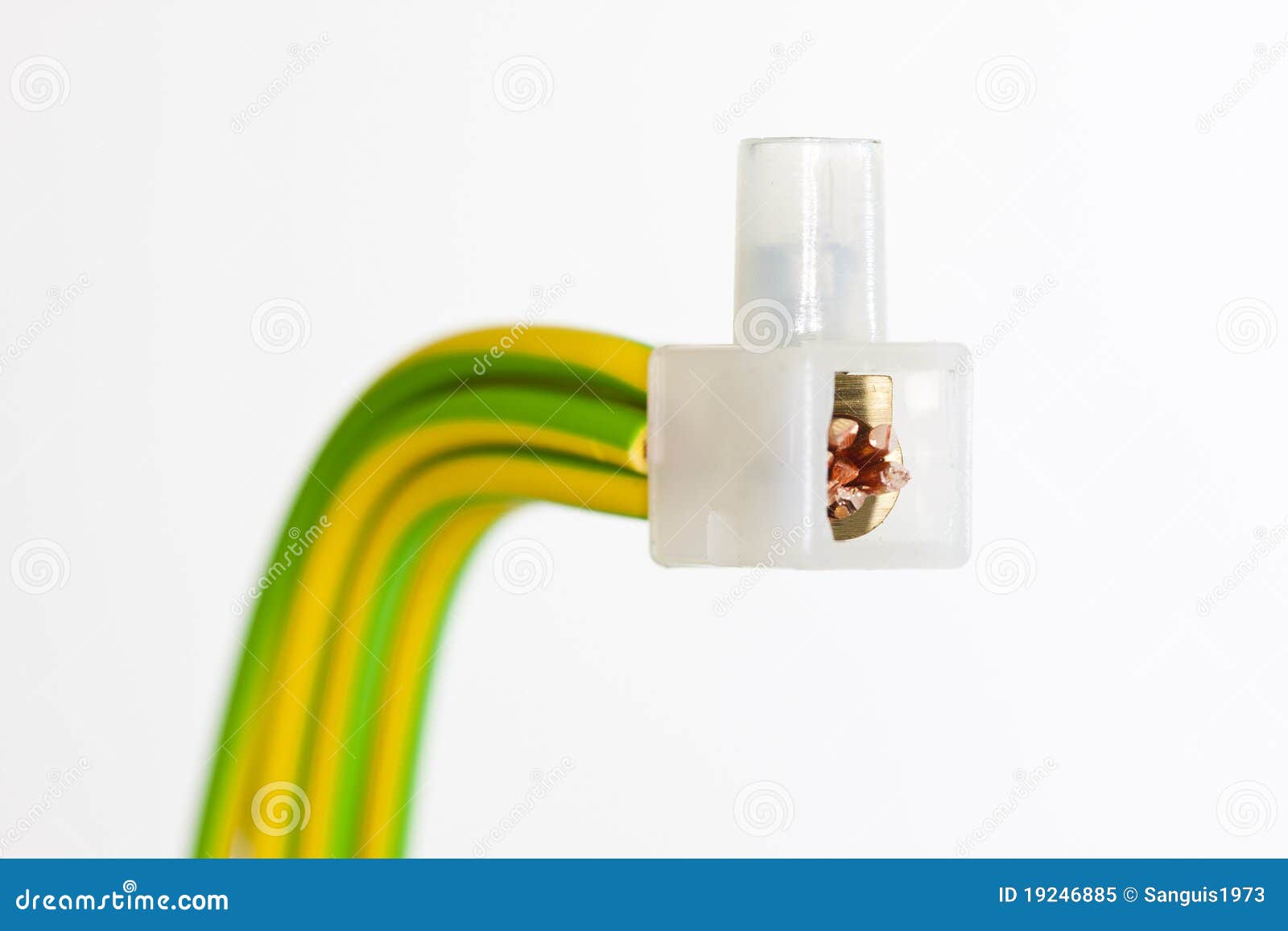 Connected wires stock image. Image of equipment, blue - 19246885