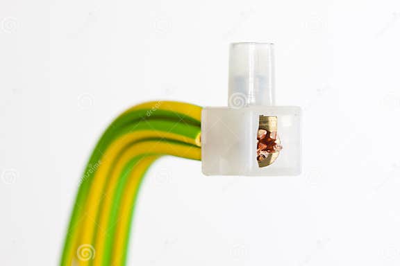 Connected wires stock image. Image of equipment, blue - 19246885