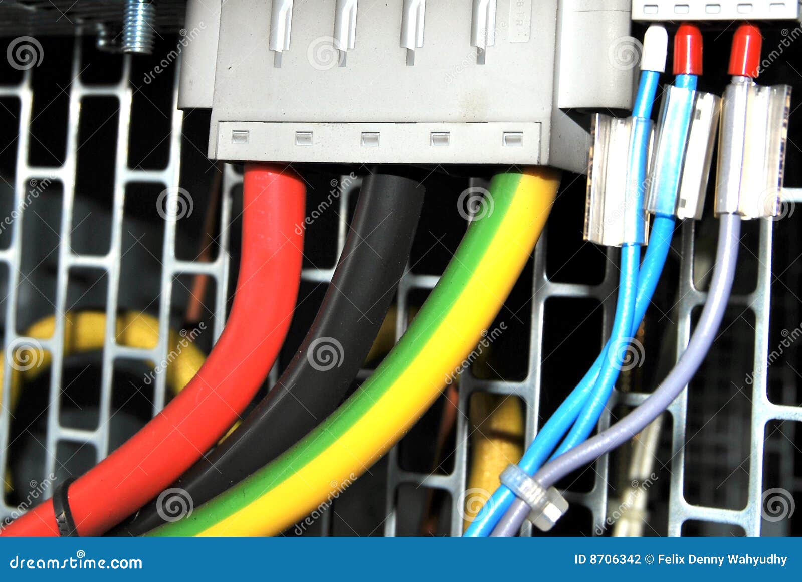 Connected Wires 2 stock photo. Image of plug, electricity - 8706342