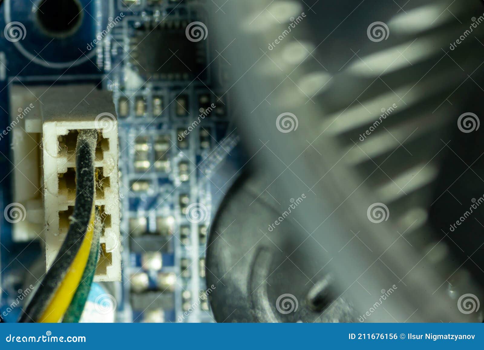 The Connector On Motherboard To Install The CPU. Stock Photography ...