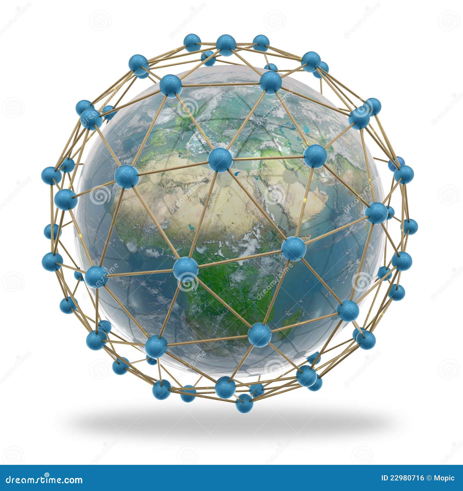 Connected World stock illustration. Illustration of partners - 22980716