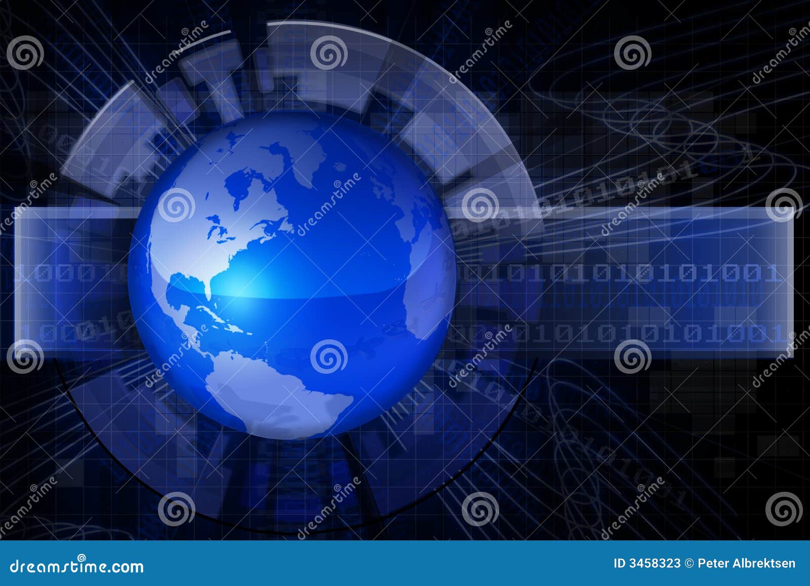 Connected world stock illustration. Illustration of technology - 3458323