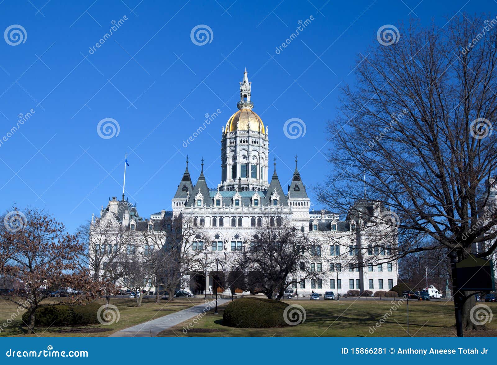 Connecticut Capital Building Stock Image - Image of outside, policy ...