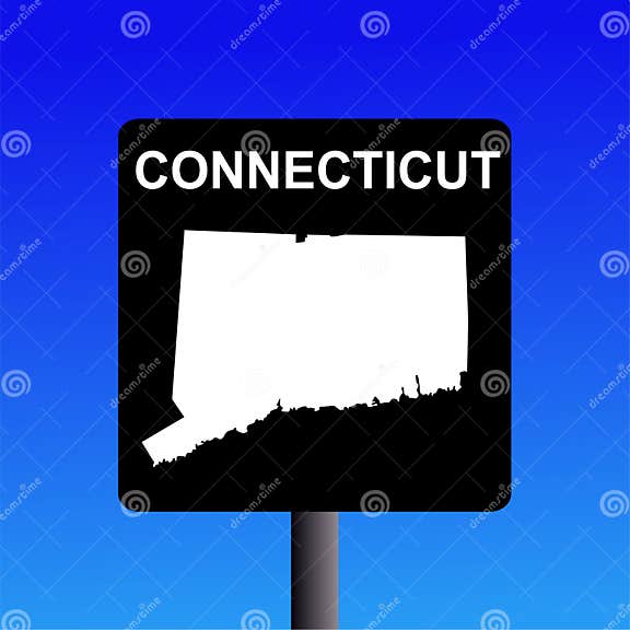 Connecticut highway sign stock vector. Illustration of american - 3326303