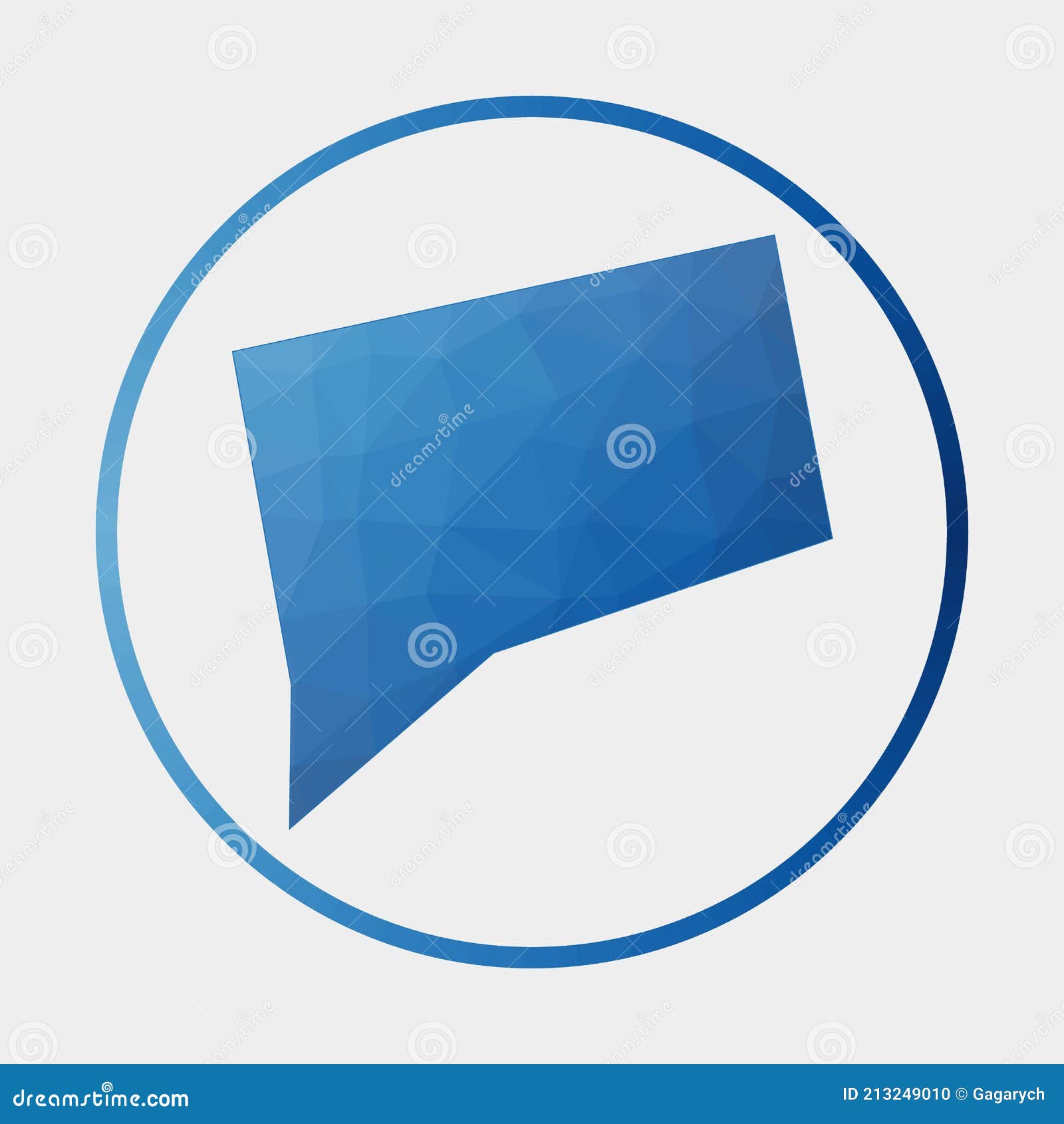 Connecticut icon. stock vector. Illustration of information - 213249010