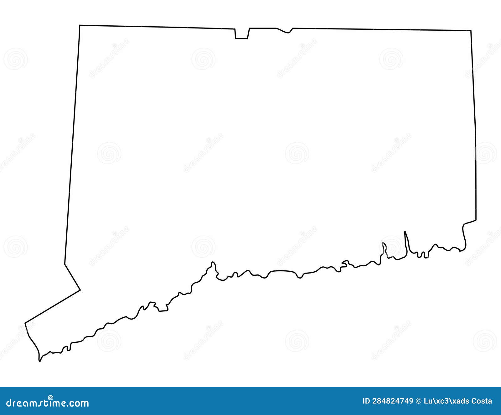 Connecticut Outline Map Stock Photo | CartoonDealer.com #4645572