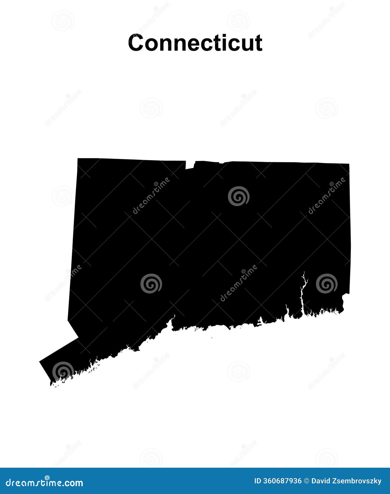 Connecticut Outline Map Stock Photo | CartoonDealer.com #4645572