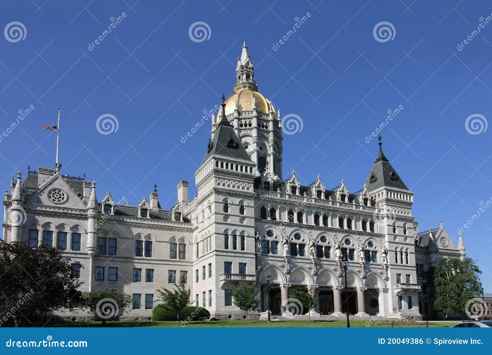 Connecticut State Capitol stock photo. Image of front - 20049386