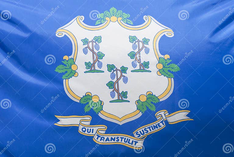 Connecticut State Flag stock photo. Image of waving, tourism - 14742528