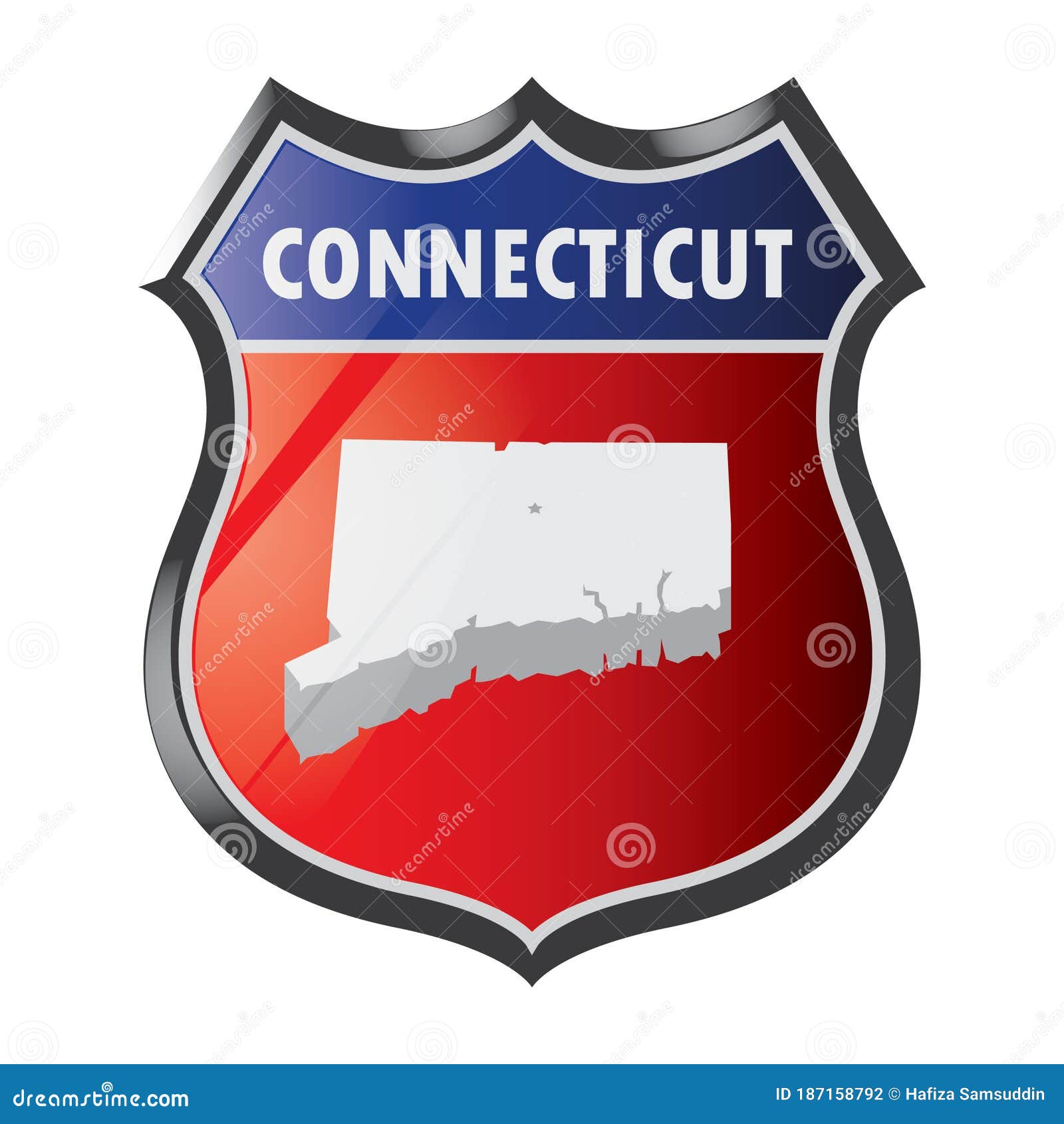 Connecticut State. Vector Illustration Decorative Design Stock Vector ...