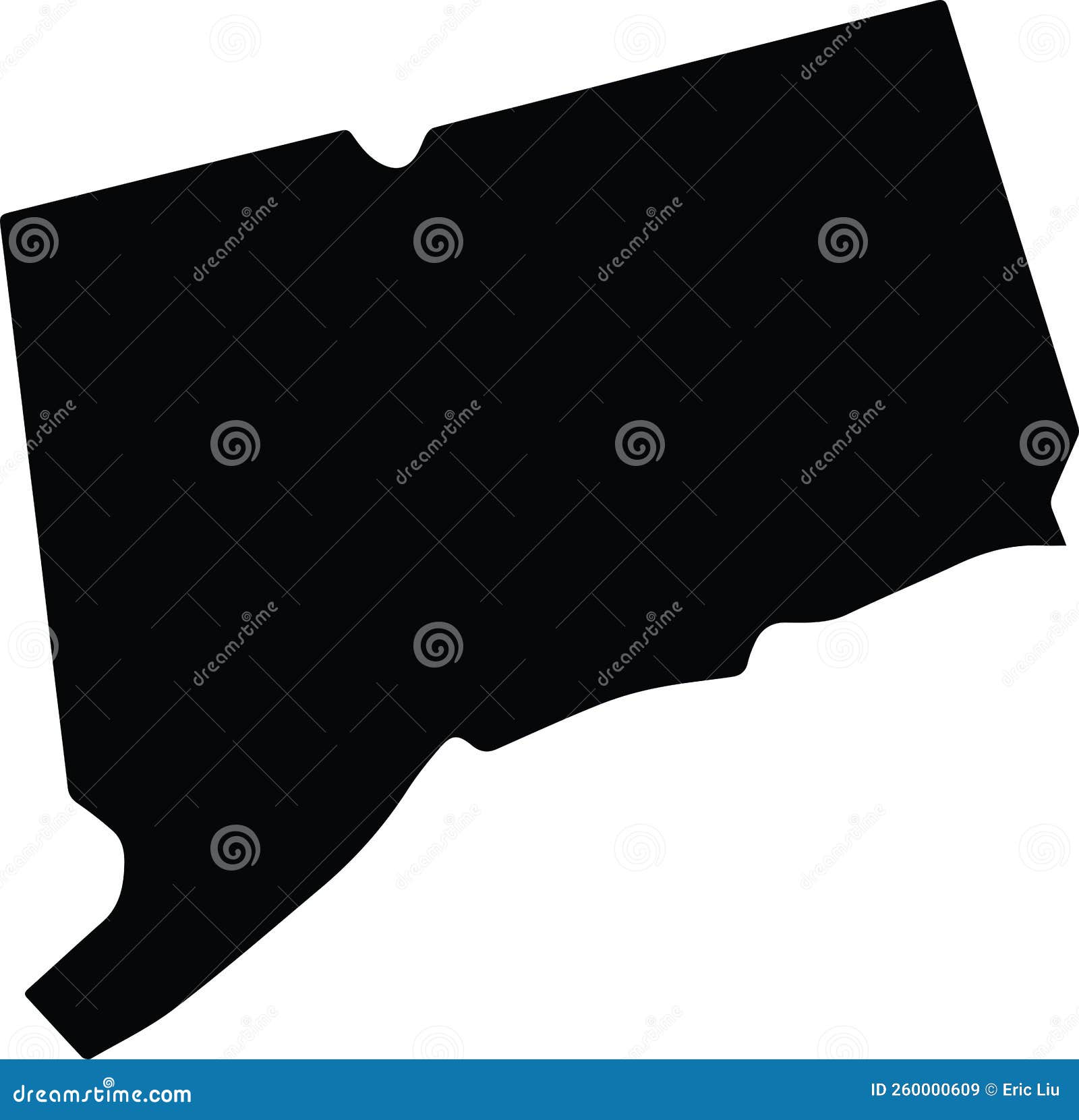Connecticut USA US State Outline Silhouette Vector Shape Stock Vector ...