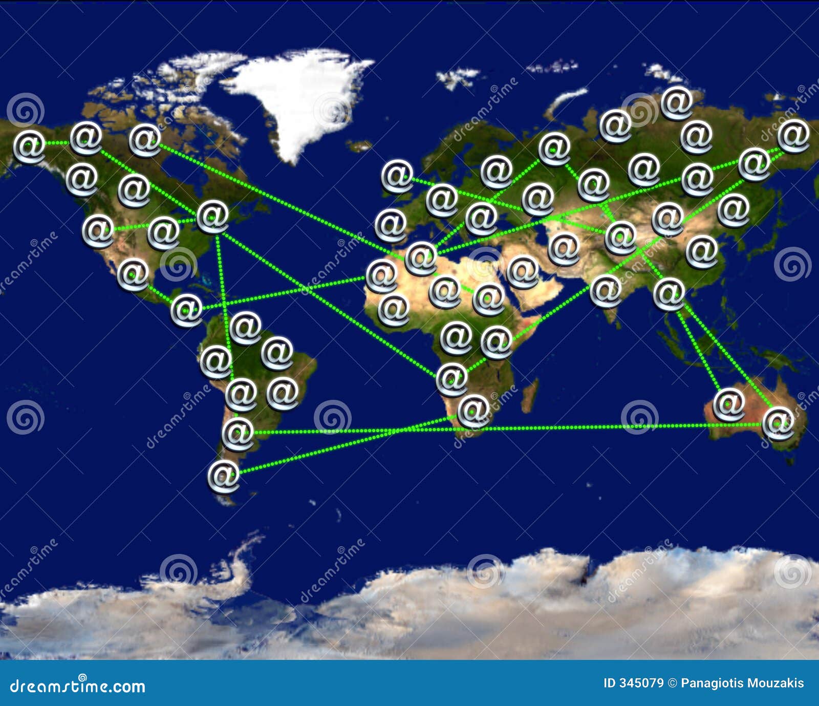 Connectin the world stock illustration. Illustration of talking - 345079