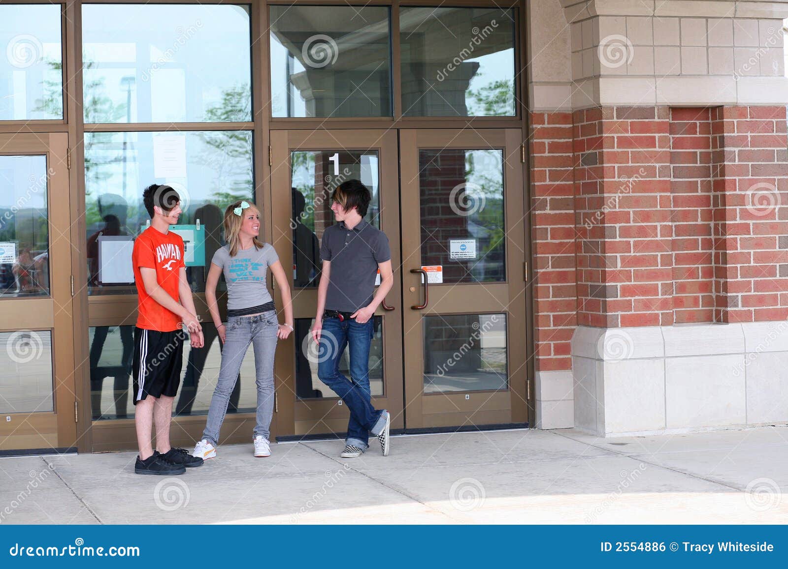 Connecting stock photo. Image of boys, laugh, contemporary - 2554886
