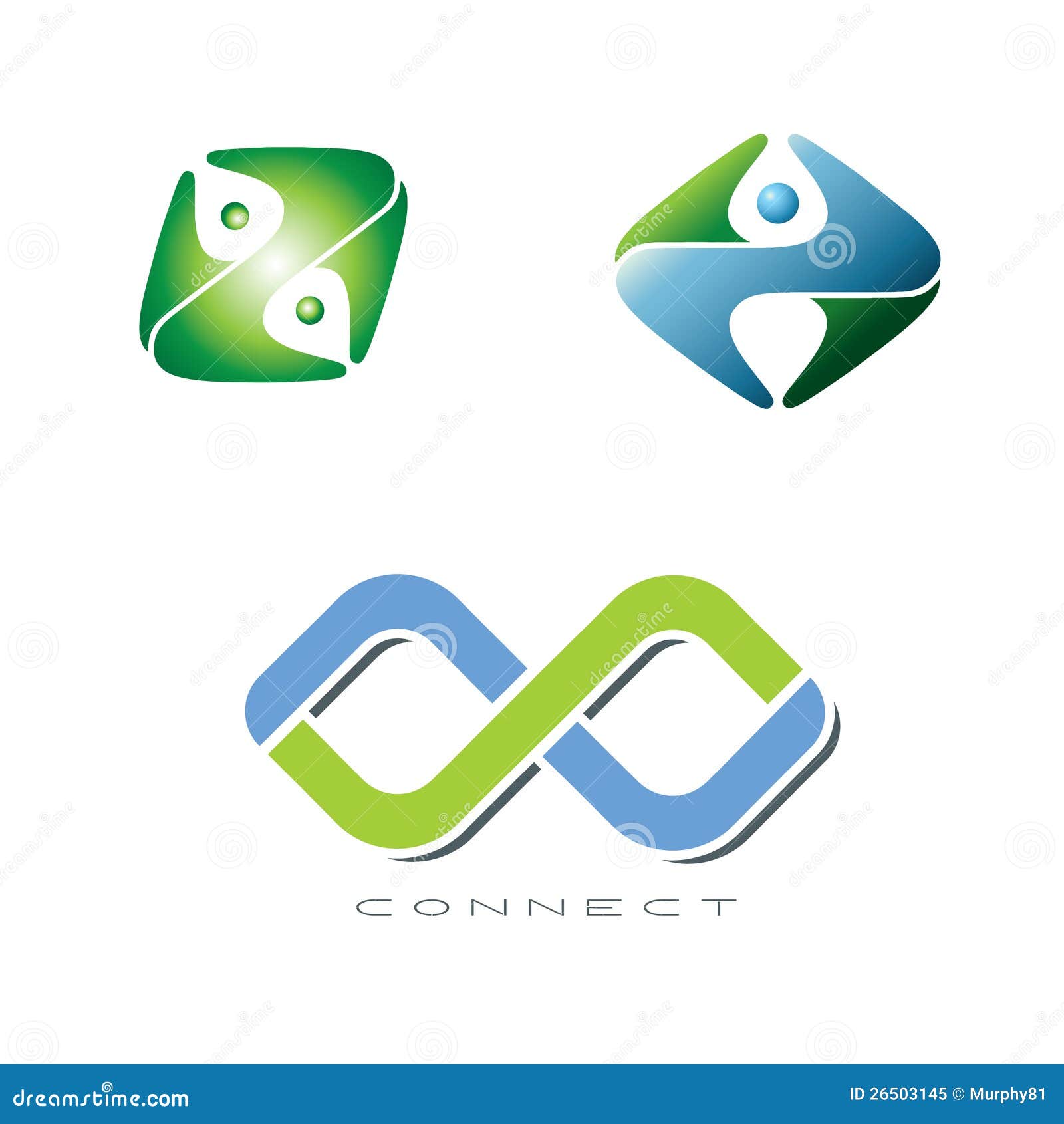 Connecting stock vector. Illustration of silhouette, union - 26503145