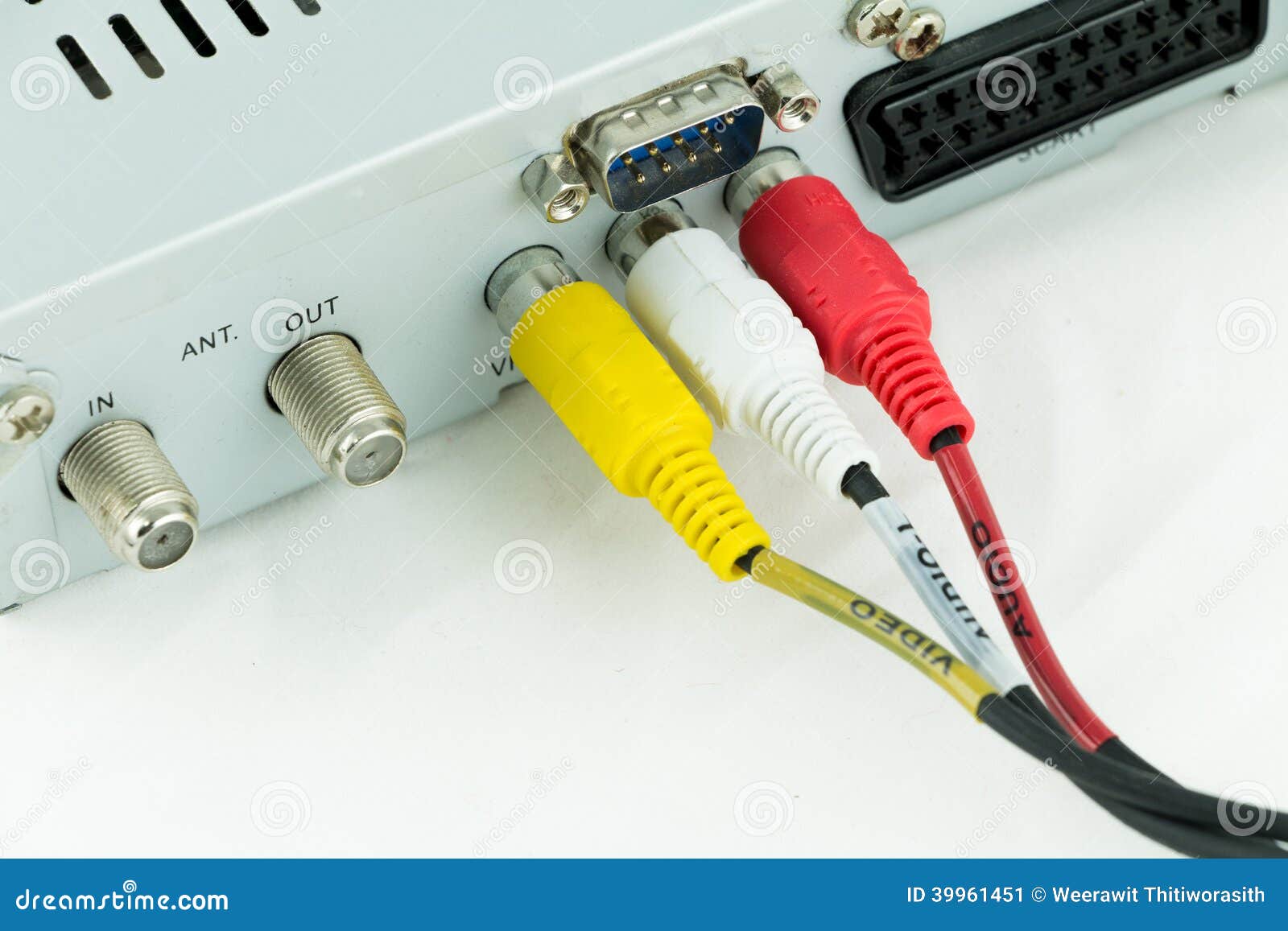 Connecting AV cables stock image. Image of audio, industry - 39961451
