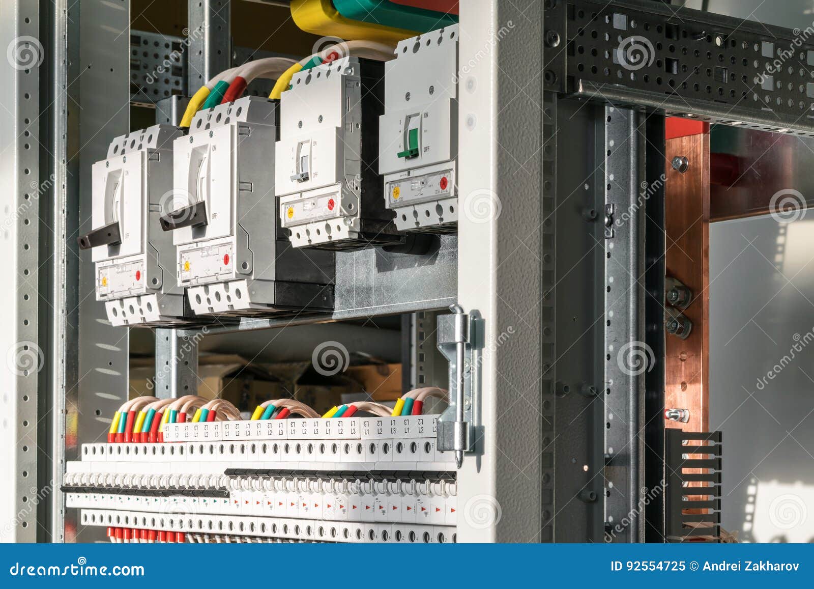 Connecting Cables with Cable Lugs To Circuit Breakers in the Electrical ...
