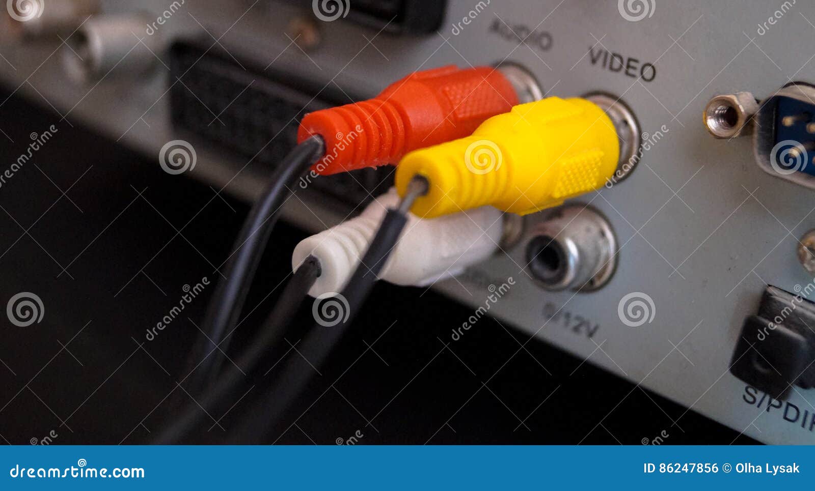 Connecting Cables and Wires Equipment Stock Photo - Image of connecting ...