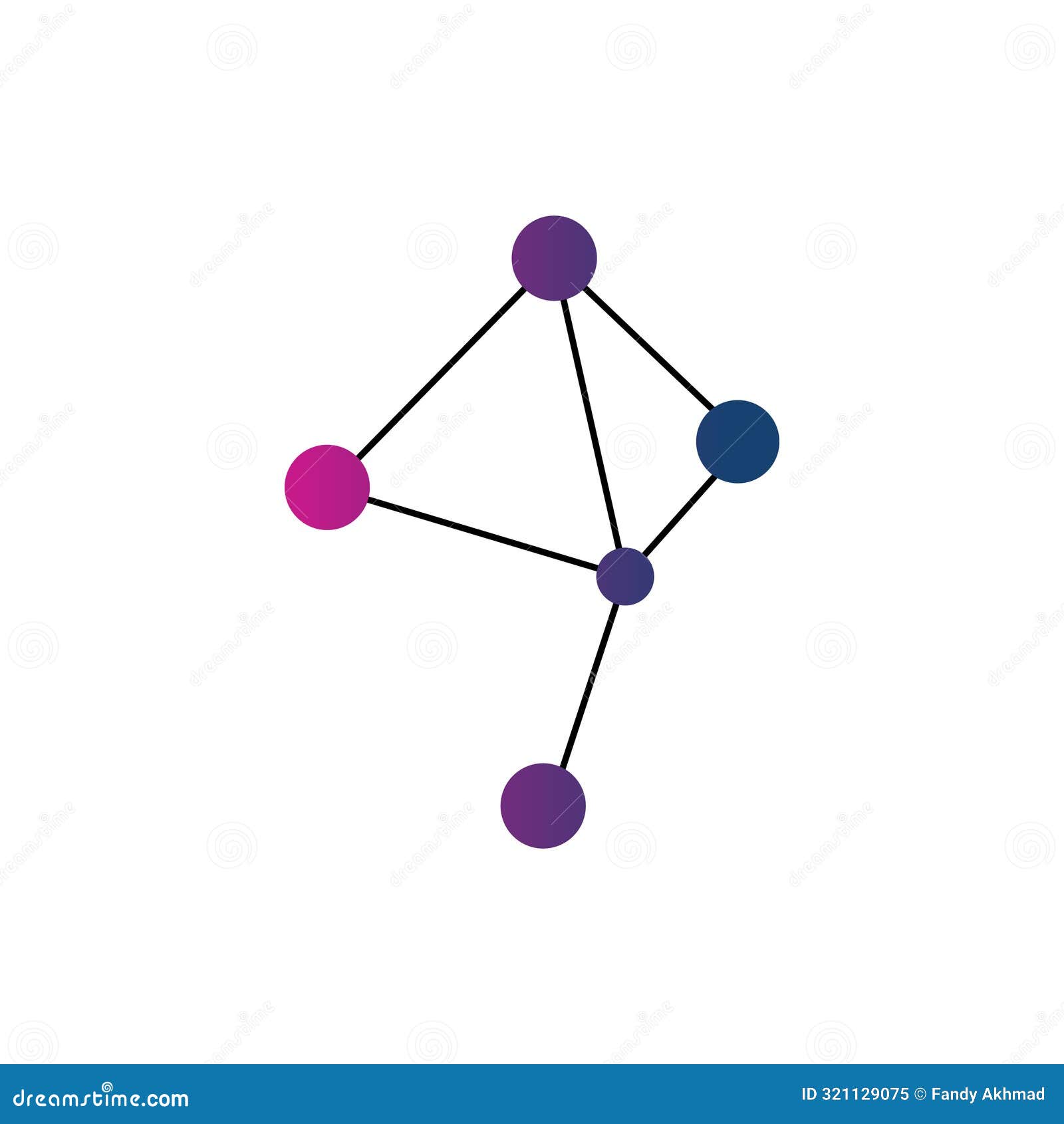 Connecting Connected Dots Logo Tech Vector Illustration Lab Design ...