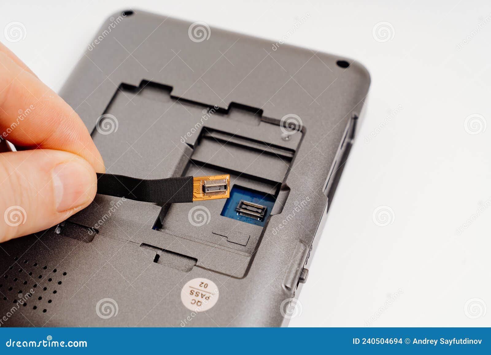 Connecting the Connector with the Video Eye Monitor Cable. Back Panel ...